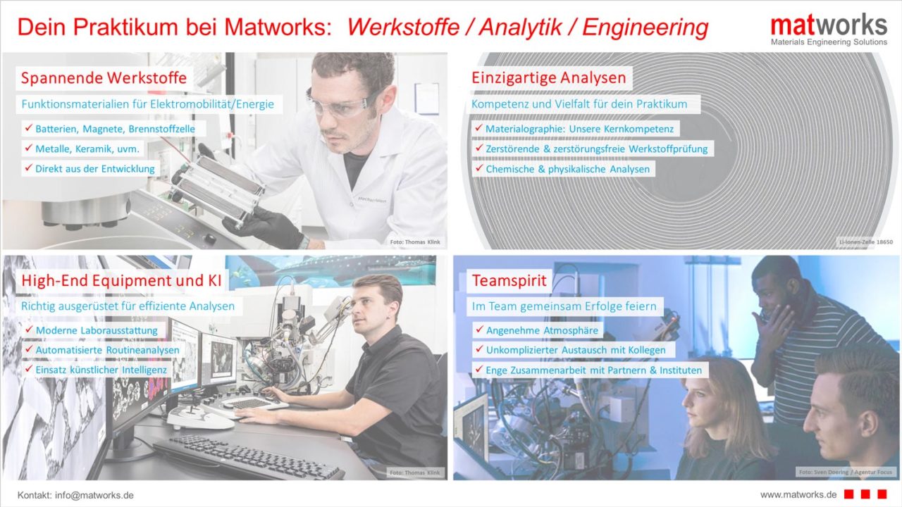 Karriere - Matworks GmbH – Materials Engineering Solutions